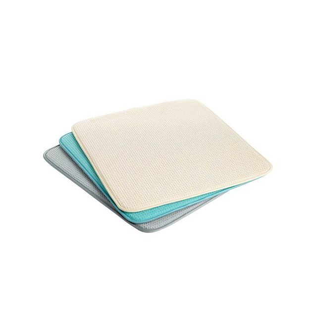 Deluxe Dish Drying Mat: Ultra-Absorbent Mat for Drying and Draining ...