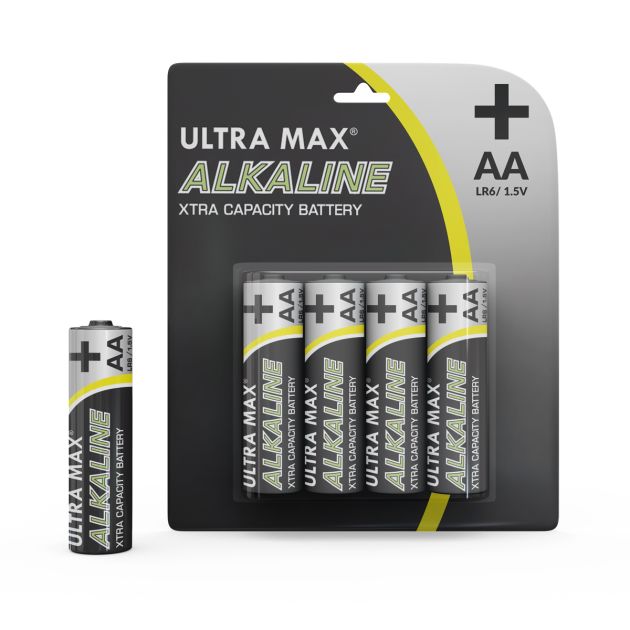 4 x AA Ultra Max Alkaline Batteries | JML